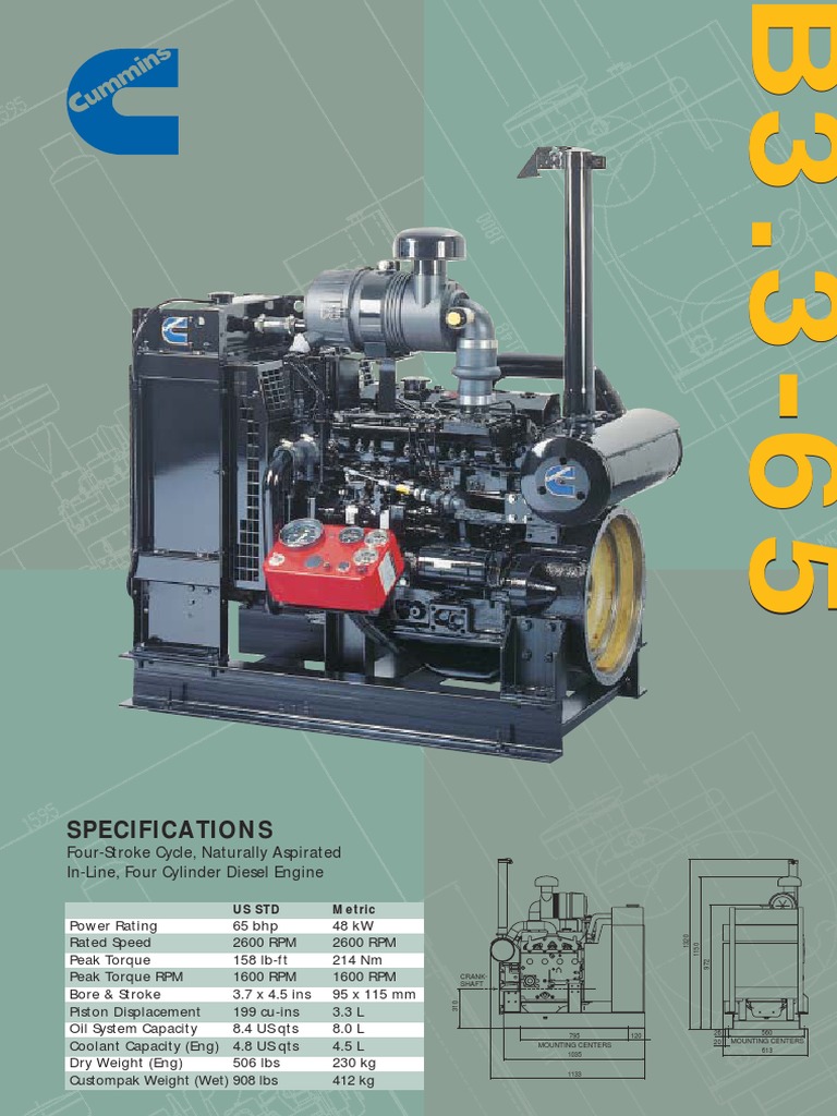 B3.3-65 (CPR451) | PDF | Horsepower | Rotating Machines