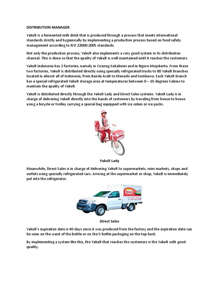 Yakult Distribution and Quality Control | PDF