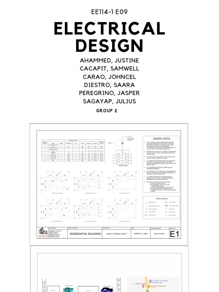 Electrical Design Riser Diagram EE114-1 | PDF | Electrical Components ...