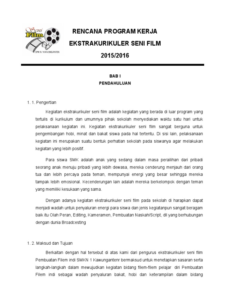 RENCANA PROGRAM KERJA | PDF