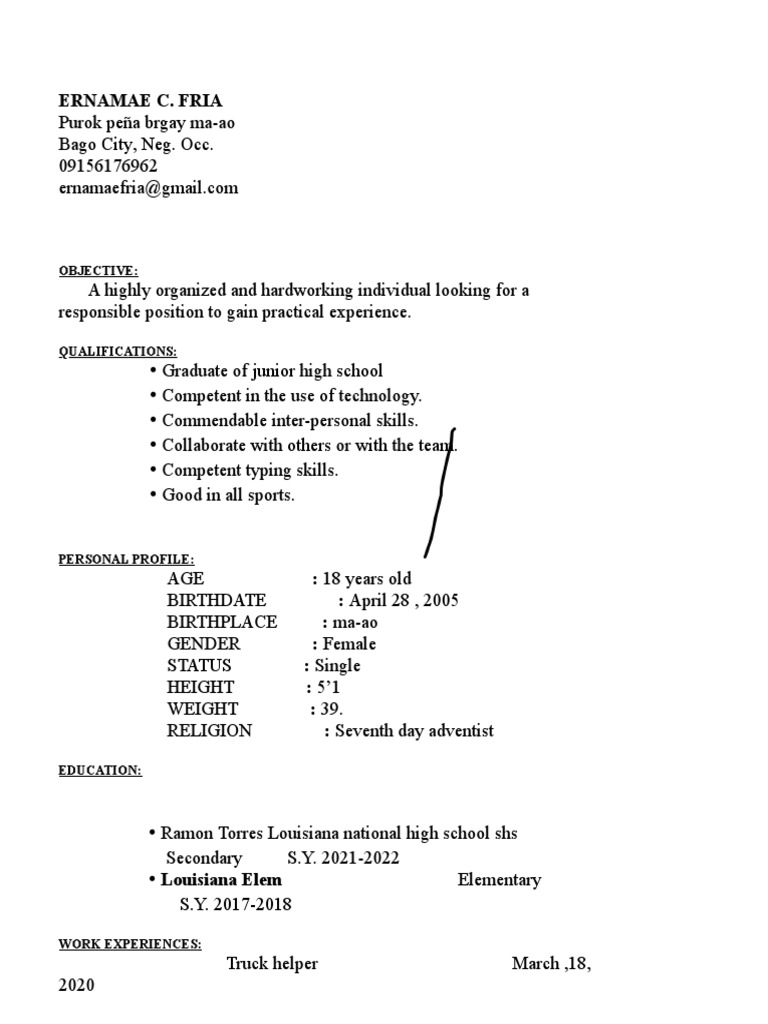 Open May Resume | PDF