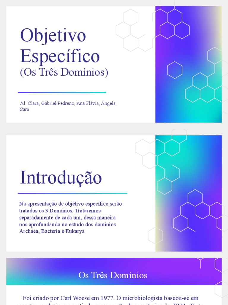 Objetivo Específico Proj. Integ. | PDF | Bactérias | Archaea