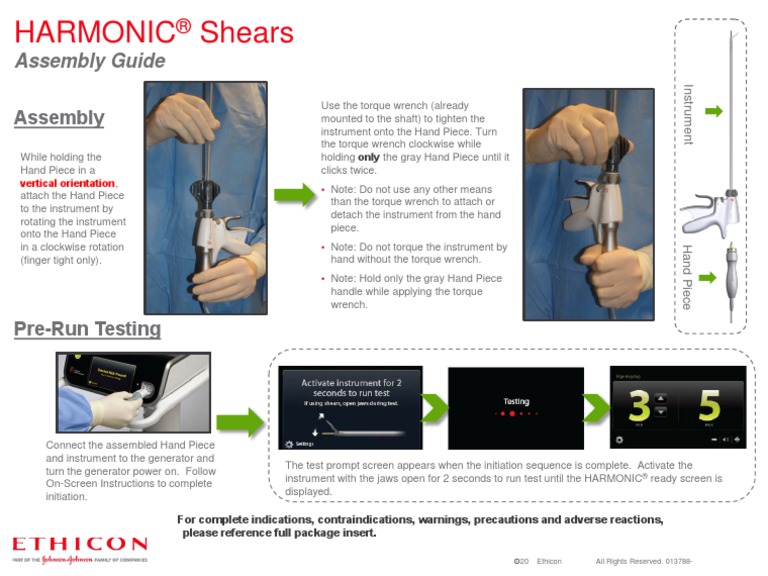HARMONIC ACE Shears Assembly Guide 013788 210803 2 | PDF