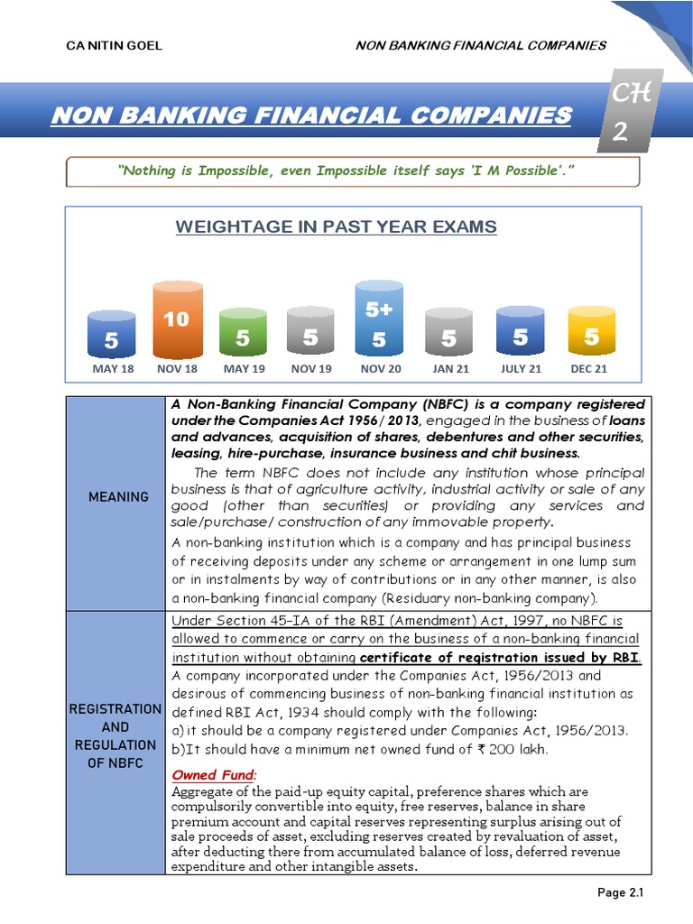2 NBFC | PDF | Non Bank Financial Institution | Banks