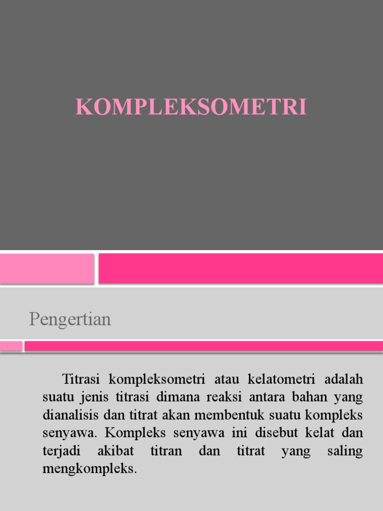 Kompleksometri | PDF