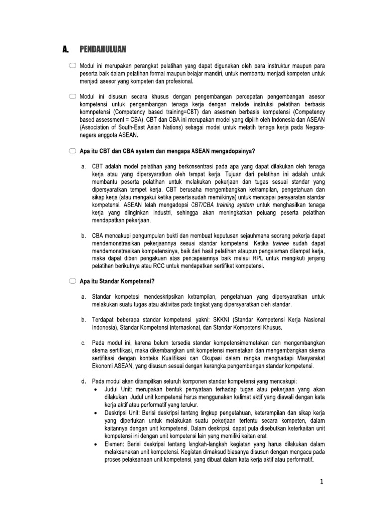 A B pendahuluan&ProgramPelatihan | PDF