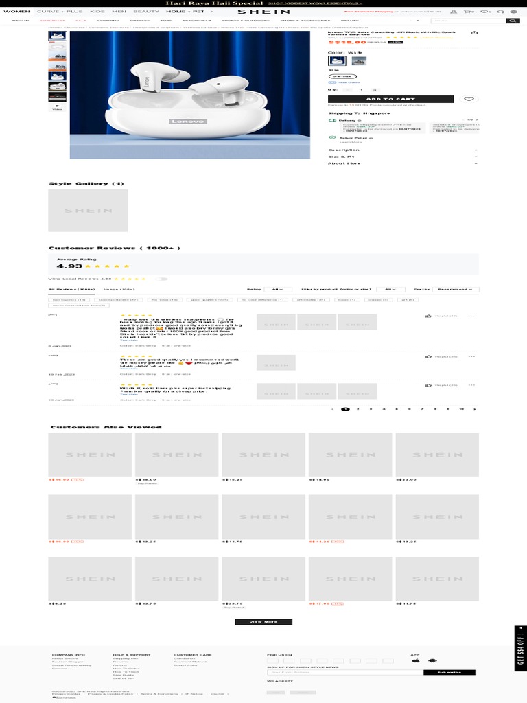 Lenovo Noise Cancelling Half-Ear Low Latency HIFI Stereo Sound Gaming ... Lenovo Noise Cancelling Half-Ear Low Latency HIFI Stereo Sound Gaming ...