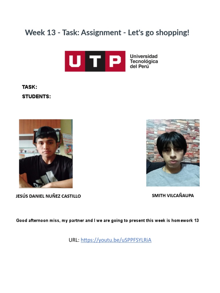 Tarea Academica 3 - Week 13 | PDF