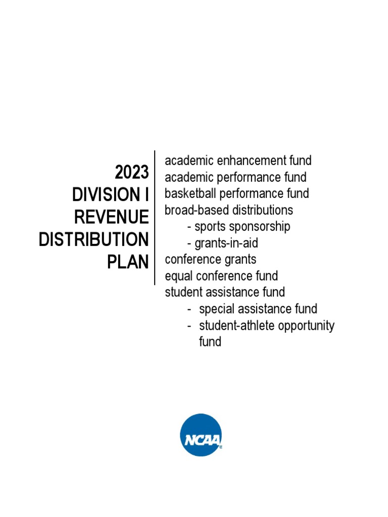2023 NCAA Division I Revenue Distribution | PDF | Ncaa Division I ...