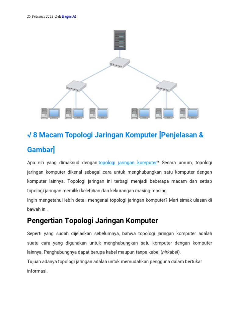 8 Macam Topologi Jaringan Komputer | PDF | Sains & Matematika