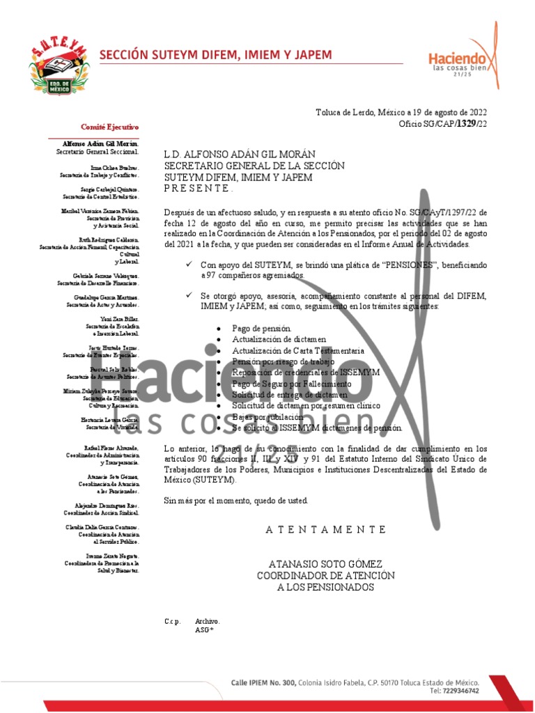 Membrete Tacho | PDF