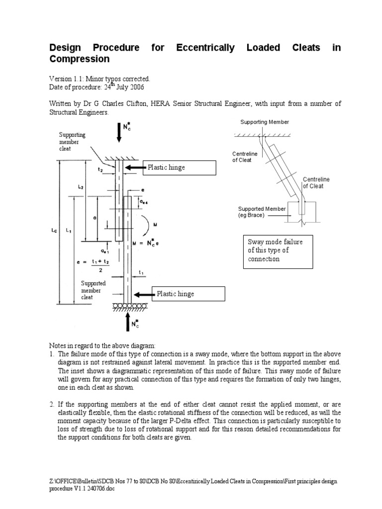 First Principles Design Procedure V1.1 240706 | PDF | Bending | Young's ...