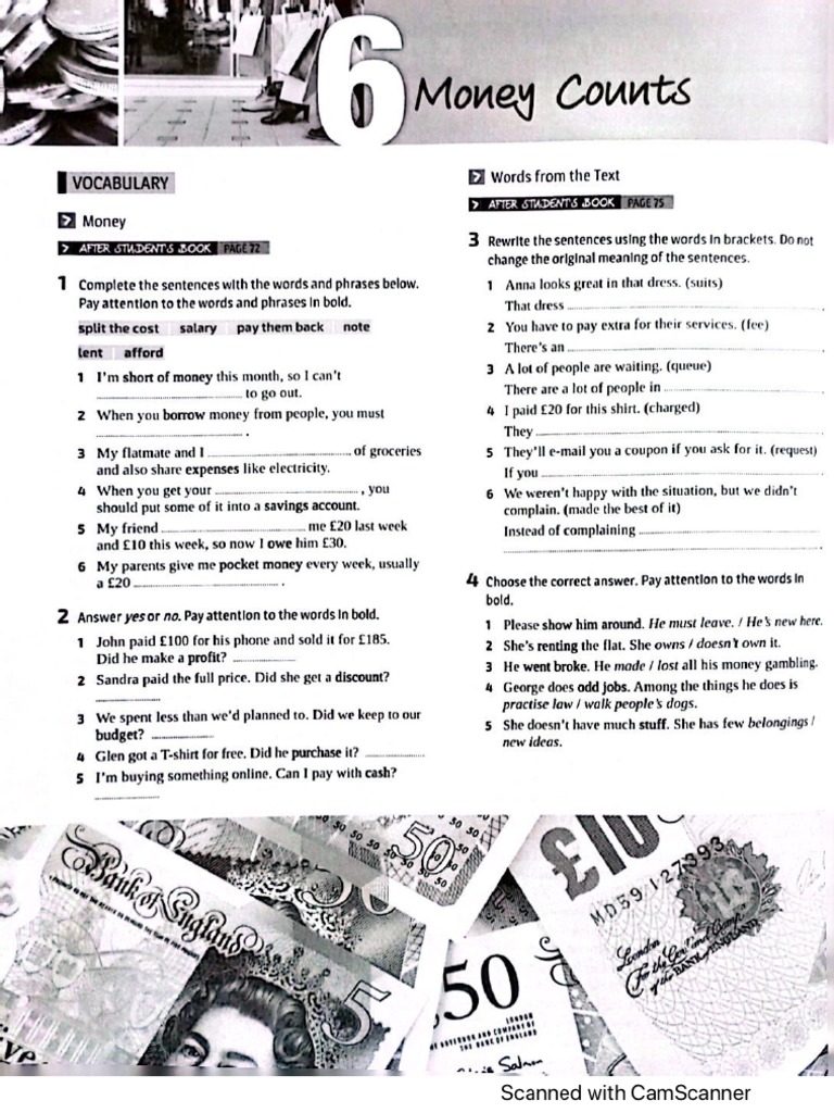 Workbook Tema 6 (1 Bach) | PDF