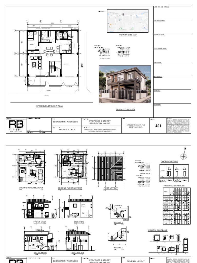 EW2STOREY Merged | PDF | Buildings And Structures | Structural Engineering