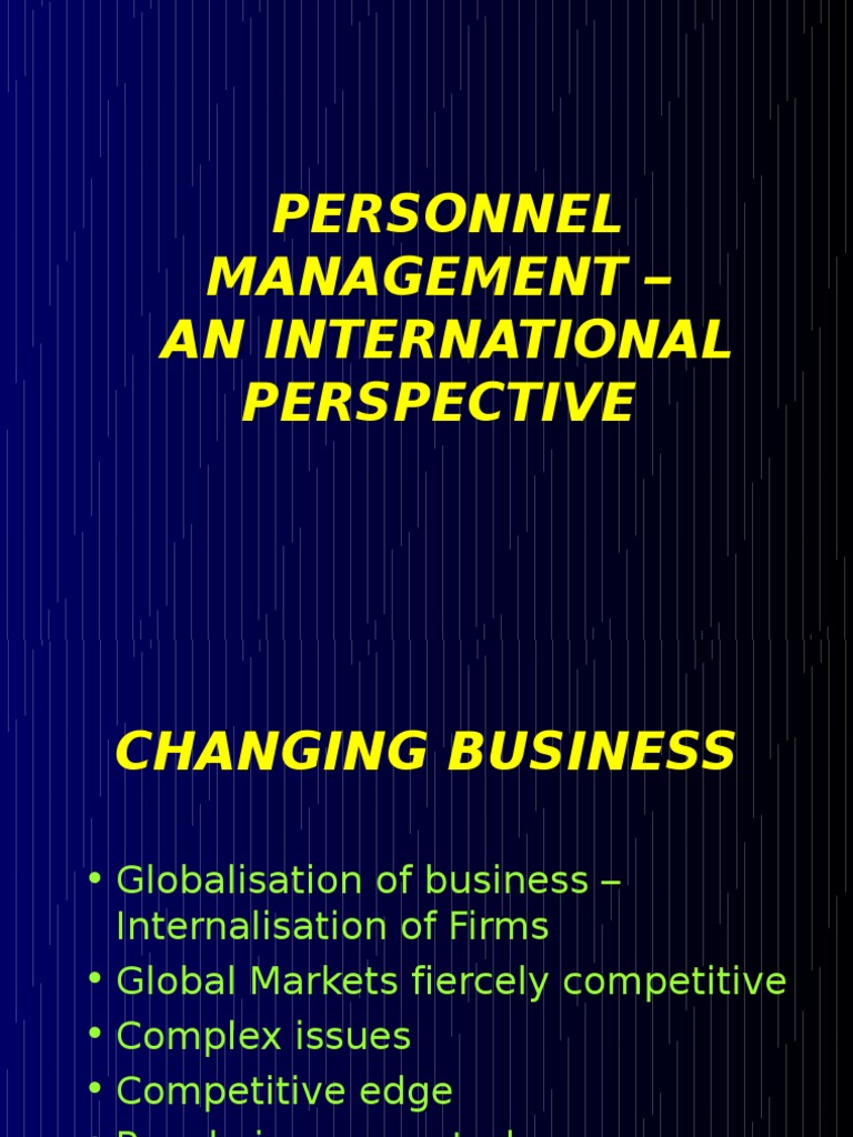 International Personnel Management Insights | PDF | Career & Growth