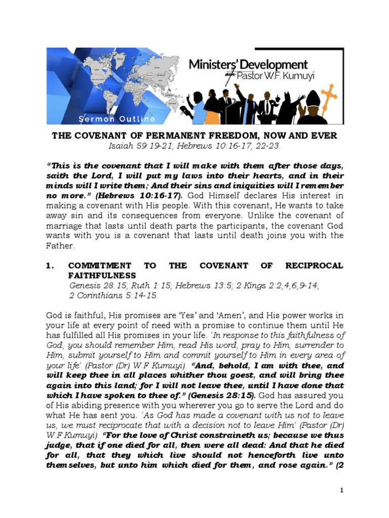 THE COVENANT OF PERMANENT FREEDOM NOW AND EVER - GCKJune2023 | PDF ...