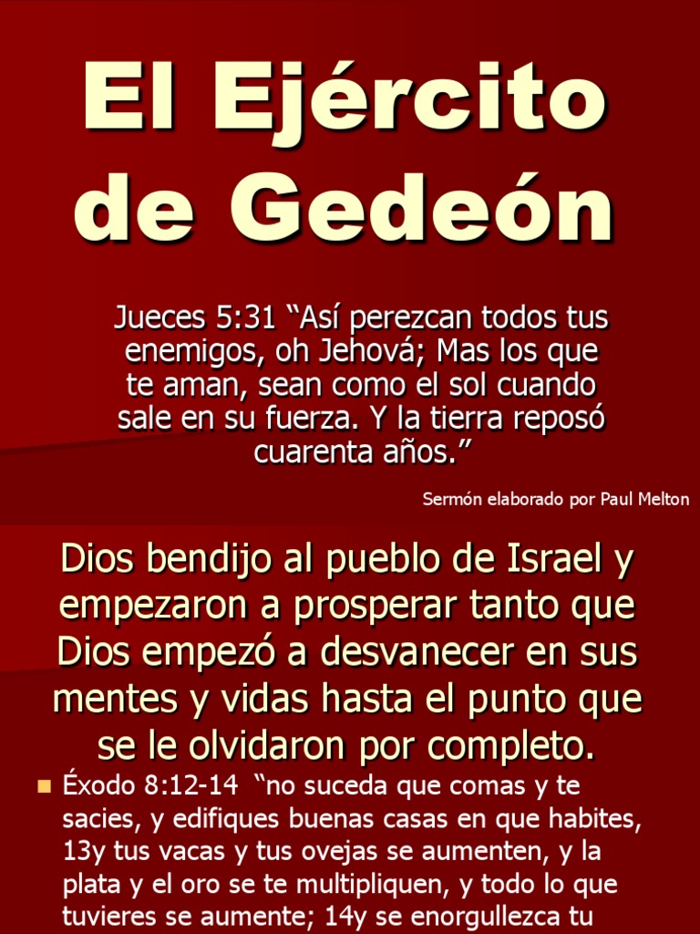 Gedeon | PDF | Creencia religiosa y doctrina | Contenido bíblico