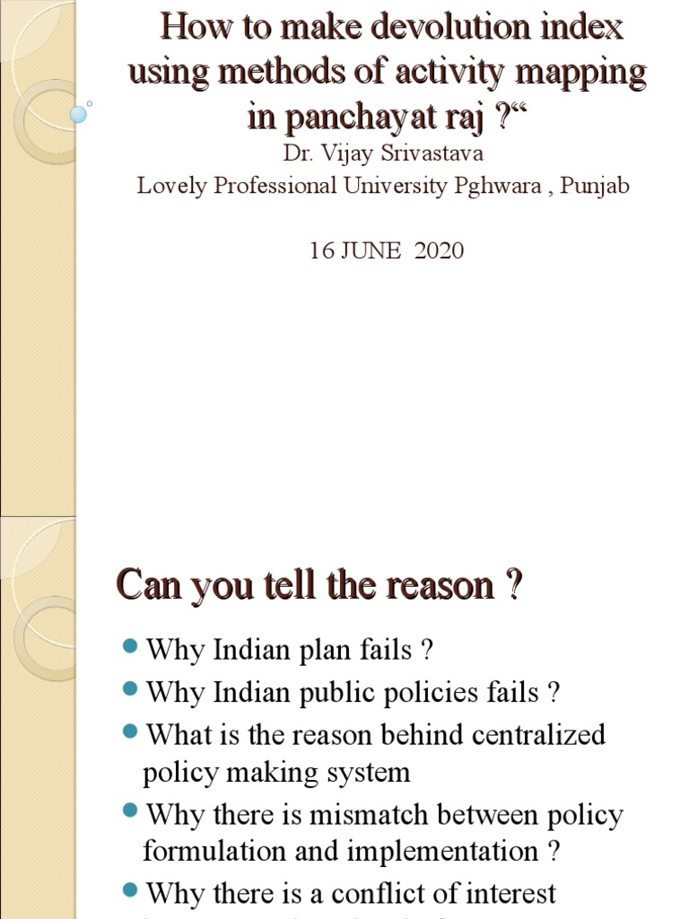 Dr. Vijay Srivastava Lovely Professional University Pghwara, Punjab 16 JUNE 2020 | Download Free ...