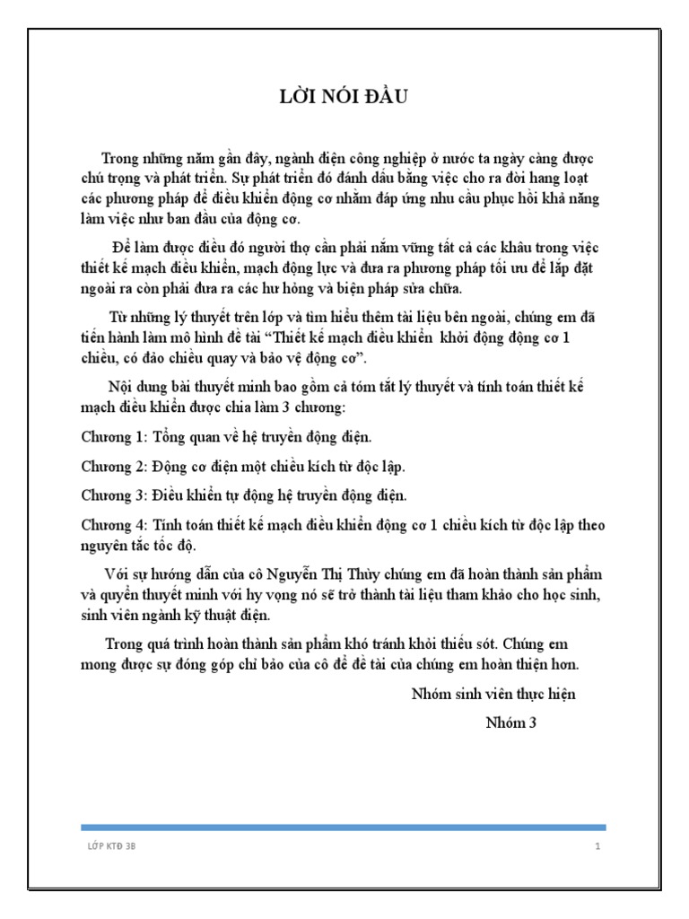 Tailieuxanh Do An TDD 6206 | PDF