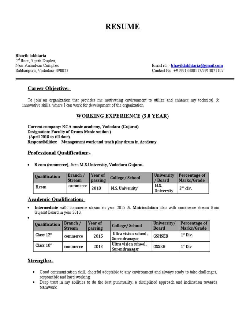 Bhavik CV | Download Free PDF | Cognition | Cognitive Science