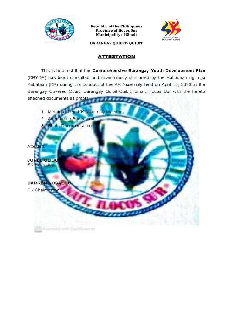 Revised Cbydp & Abyip W Minutes and Resolution SK Dada Sur | PDF