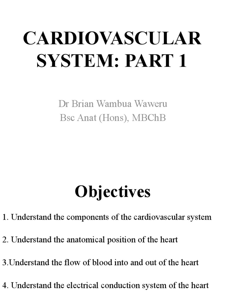 Part 1 of Cvs Anatomy and Physiology | PDF | Heart | Atrium (Heart)