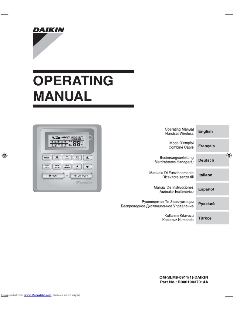 Operating Manual BRC51A62 | PDF