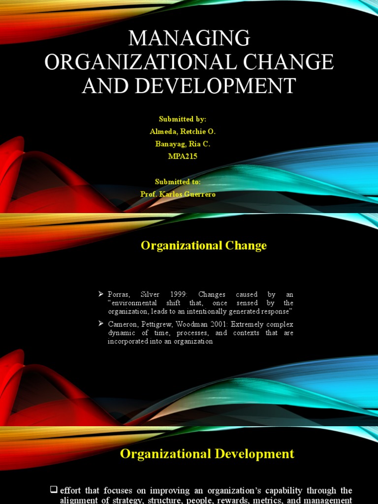 Managing Organizational Change Effectively | PDF | Business ...