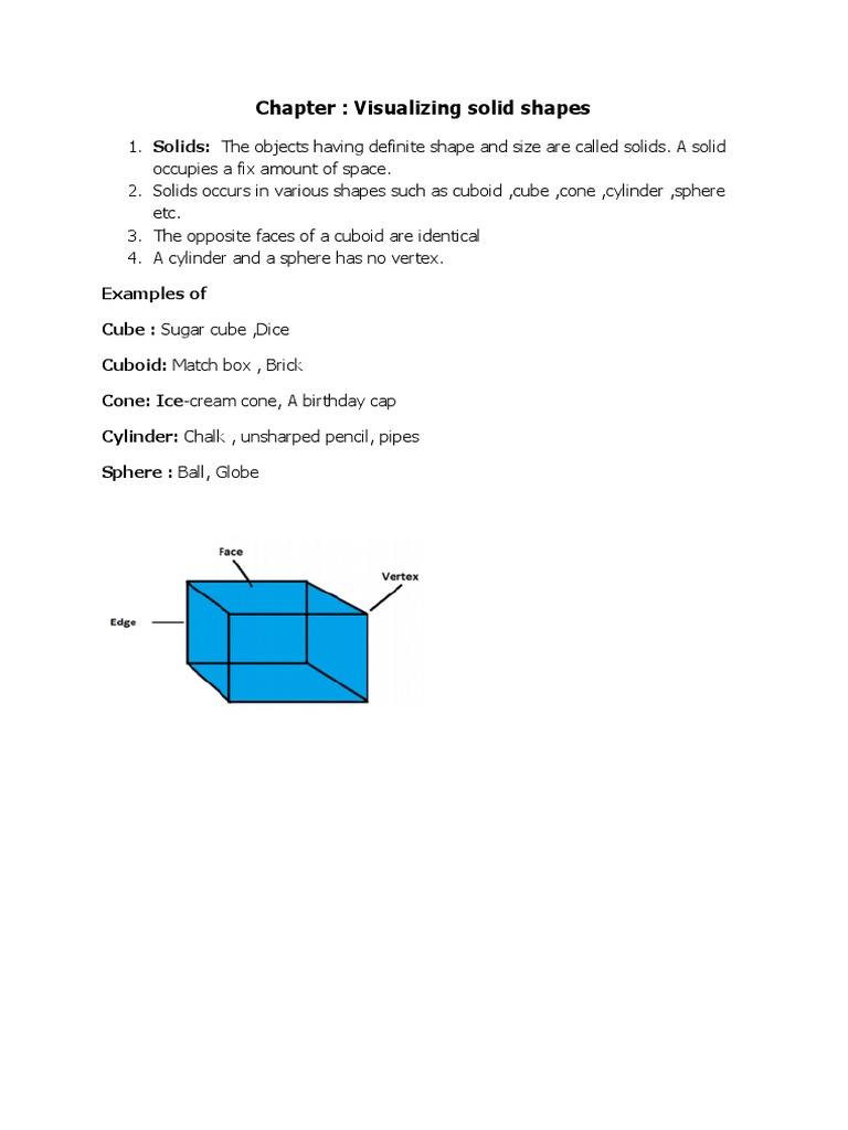 15.visualizing Solid Shapes | PDF