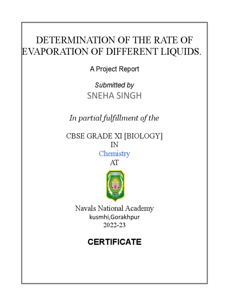 School Project Index | PDF