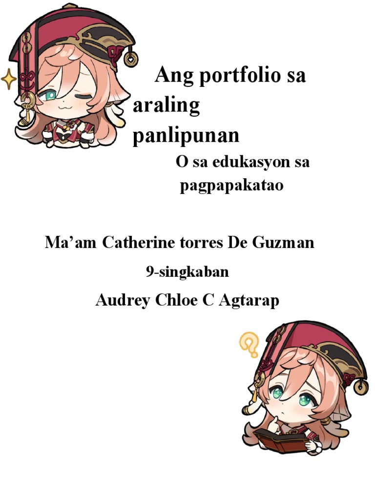 Ang Portfolio Sa Araling Panlipunan | PDF