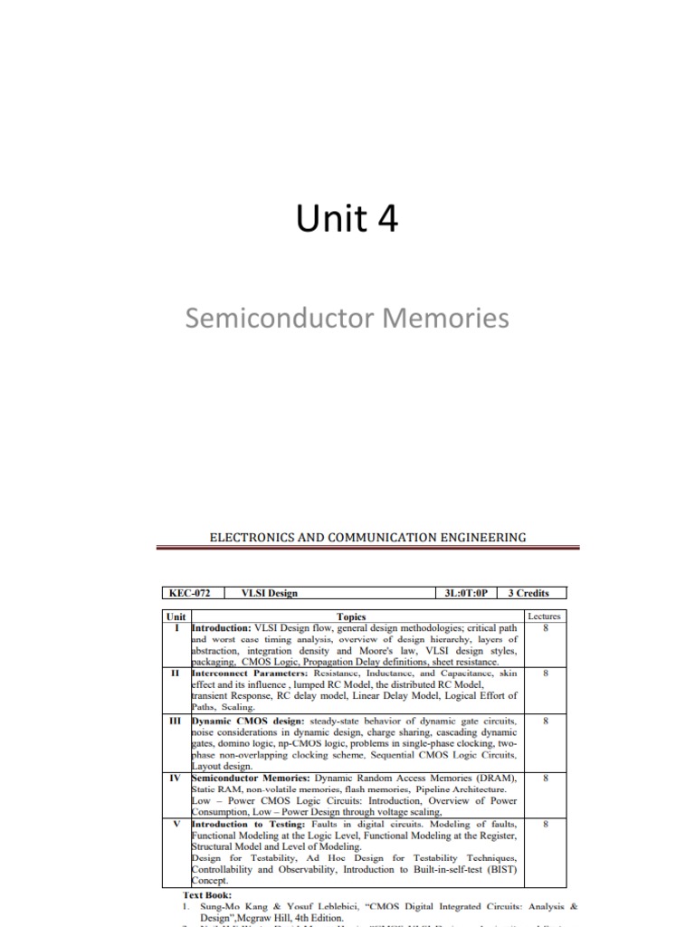 Unit 4 - 1 | PDF | Computer Memory | Read Only Memory