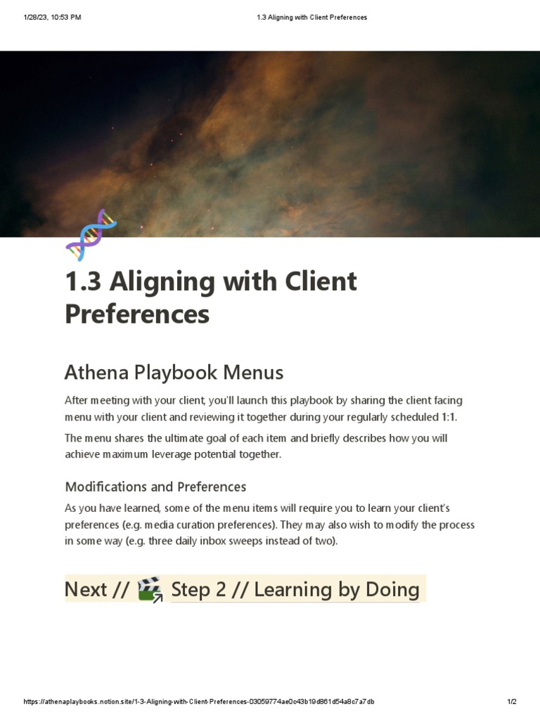 1.3 Aligning With Client Preferences | PDF | Computers | Technology & Engineering