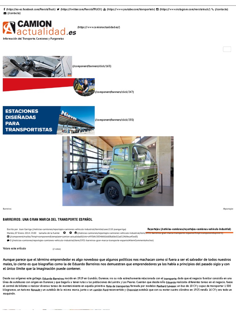 Barreiros - Una Gran Marca Del Transporte Español - Camión Actualidad-Noticias de Camiones y ...