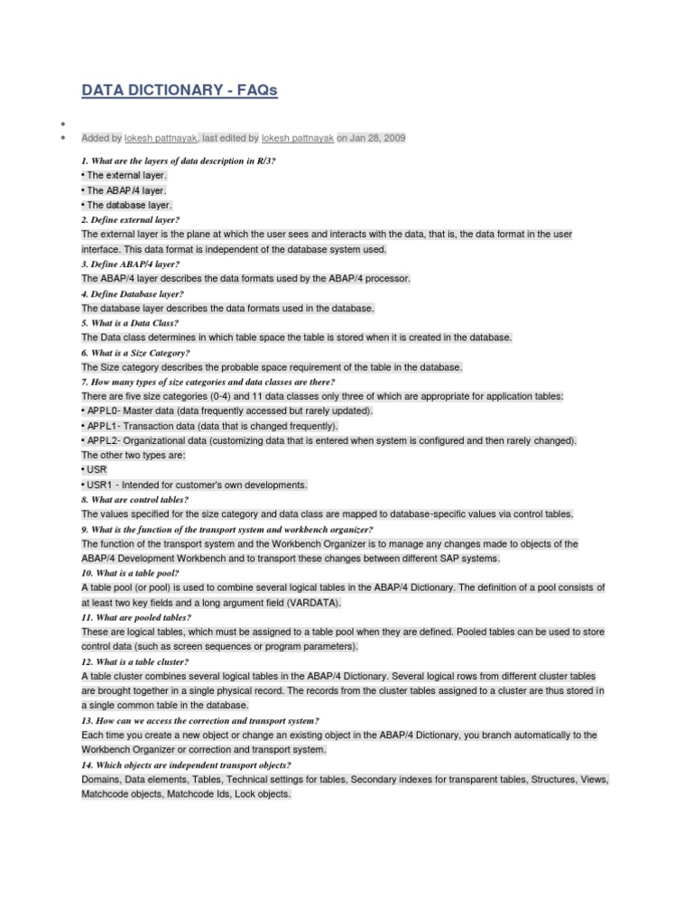 Data Dictionary | PDF | Databases | Data Type