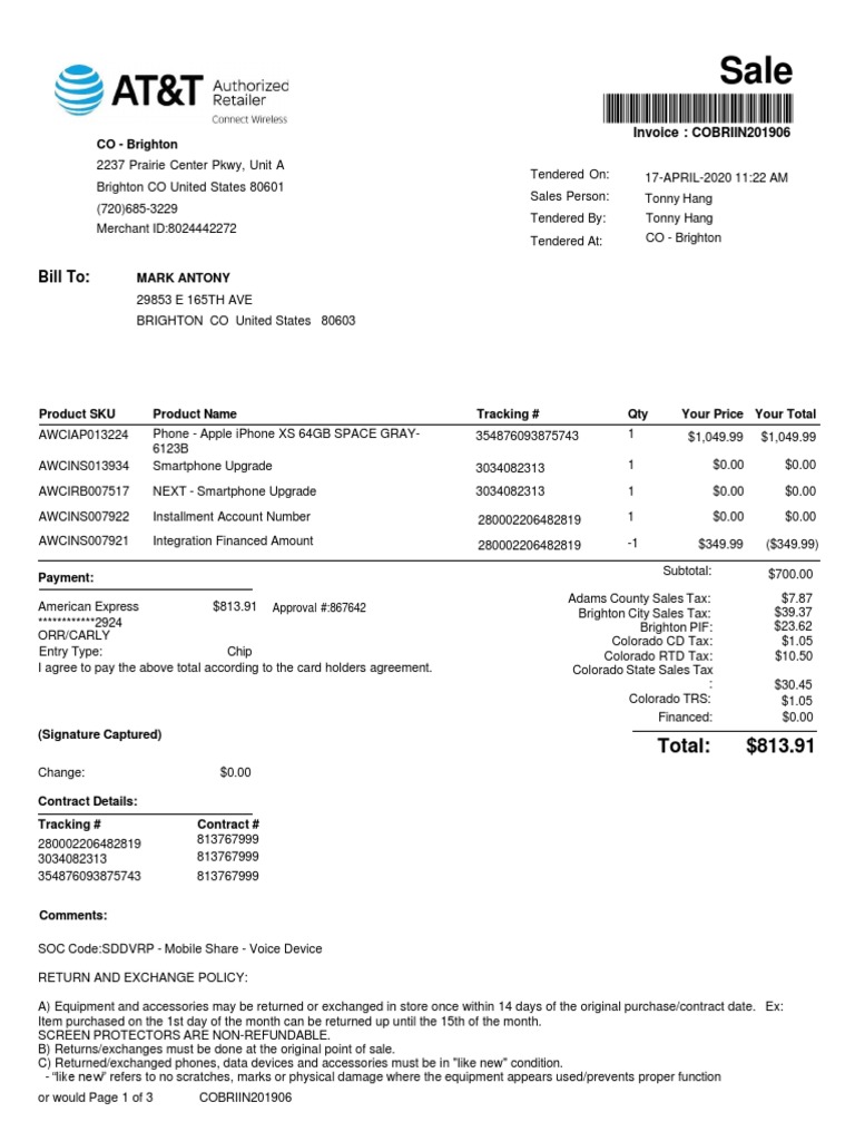 ATT - USA X 256gb | PDF | Credit Card | Debit Card