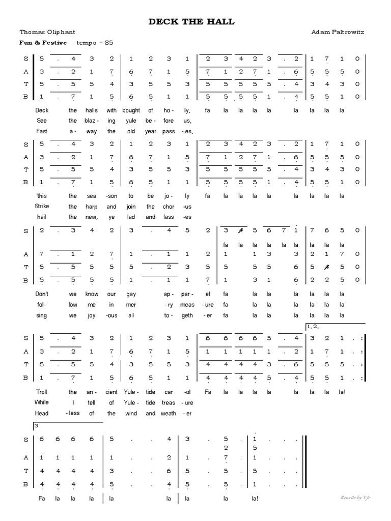 Deck The Hall | PDF