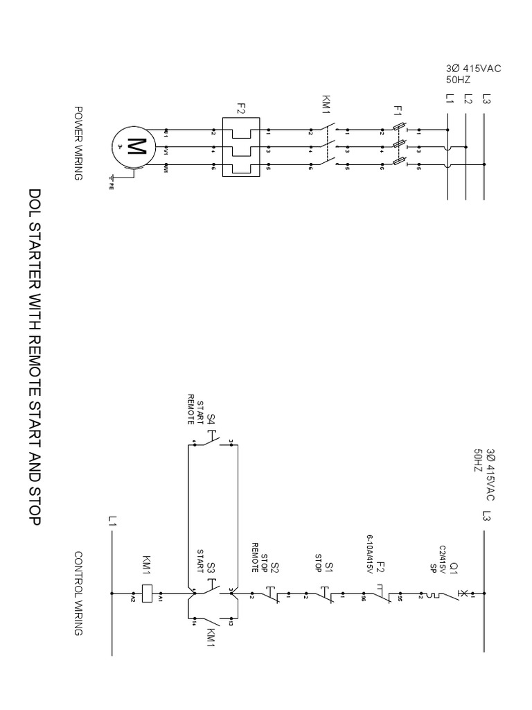 Dol Starter With Remote Start and Stop | PDF