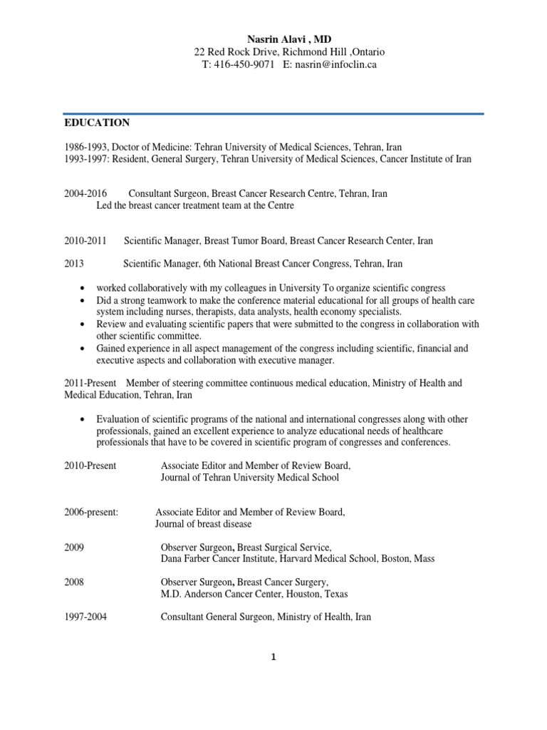 DR - Alavi English | PDF | Medicine | Breast Cancer