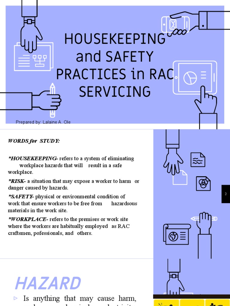 Housekeeping and Safety Practices | PDF | Hazards | Occupational Safety ...