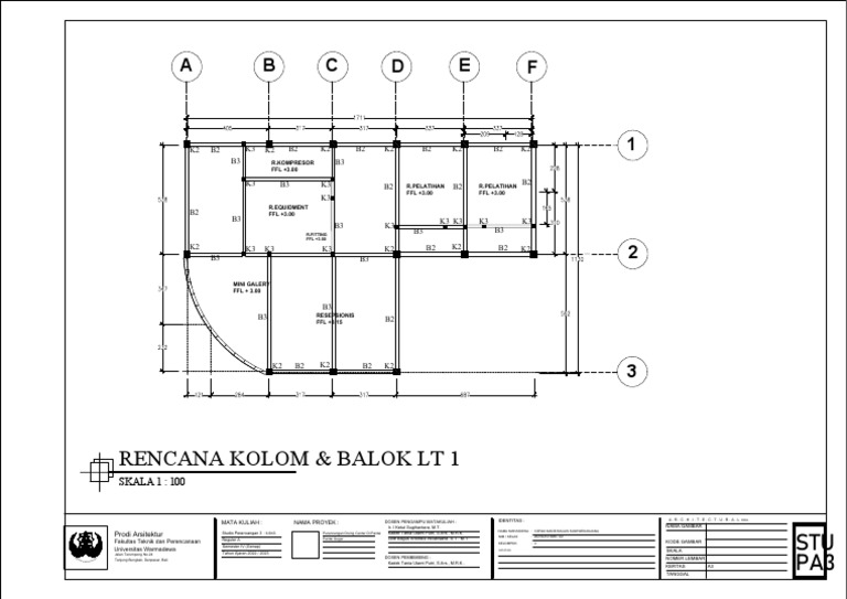 Kolom Balok LT 1 | PDF