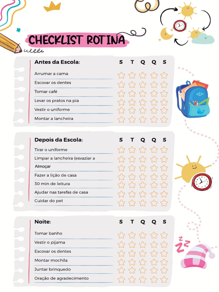 Checklist Menina PDF | PDF