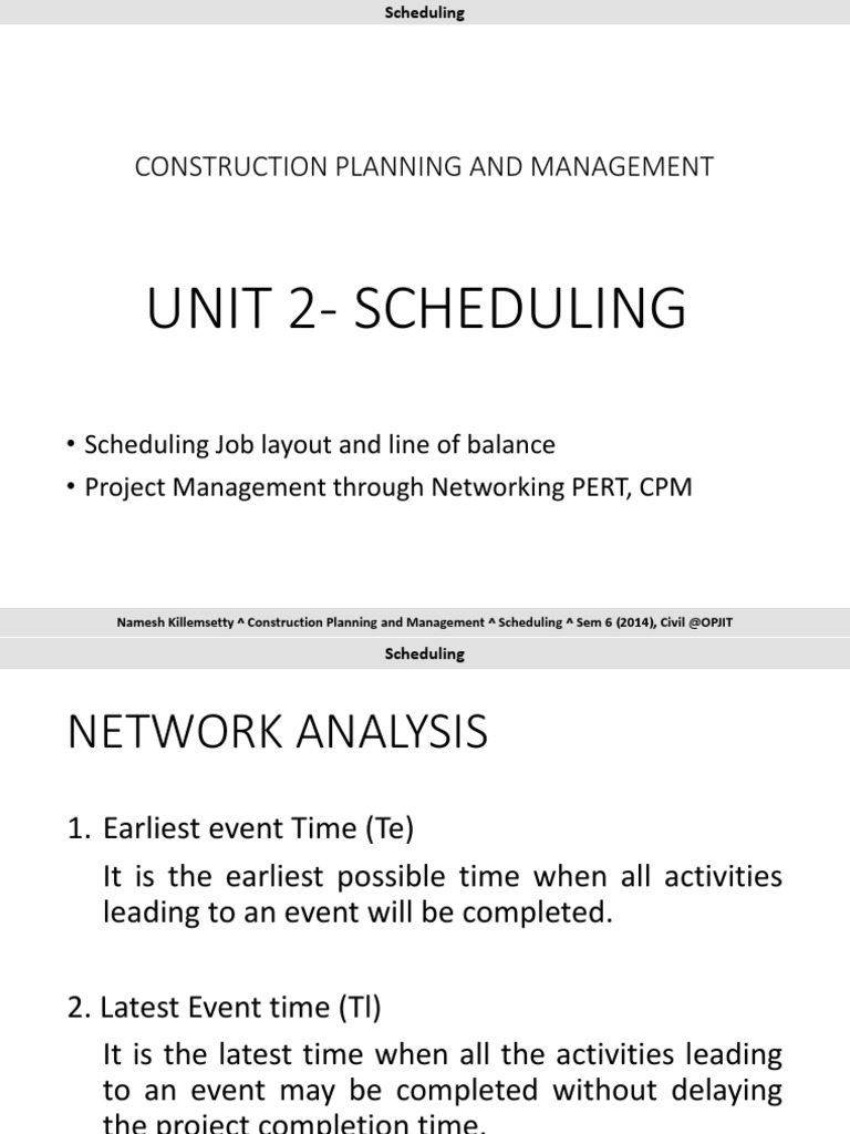 Unit 2C - Scheduling | PDF | Systems Theory | Business Process