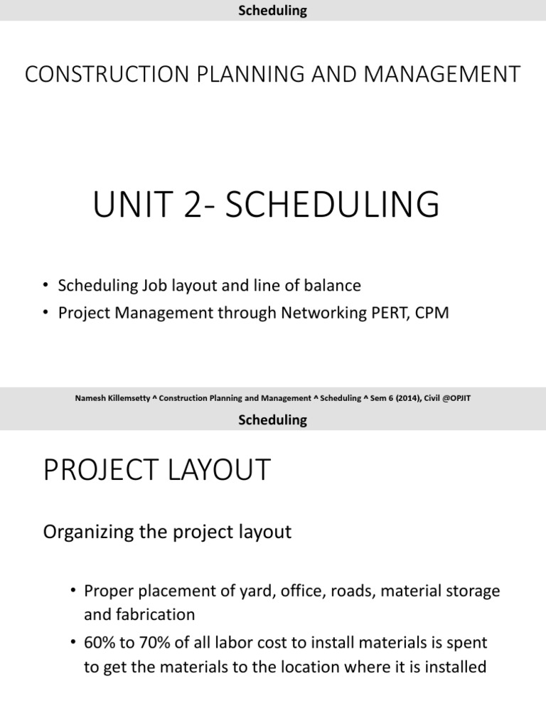 UNIT 2 - Scheduling | PDF