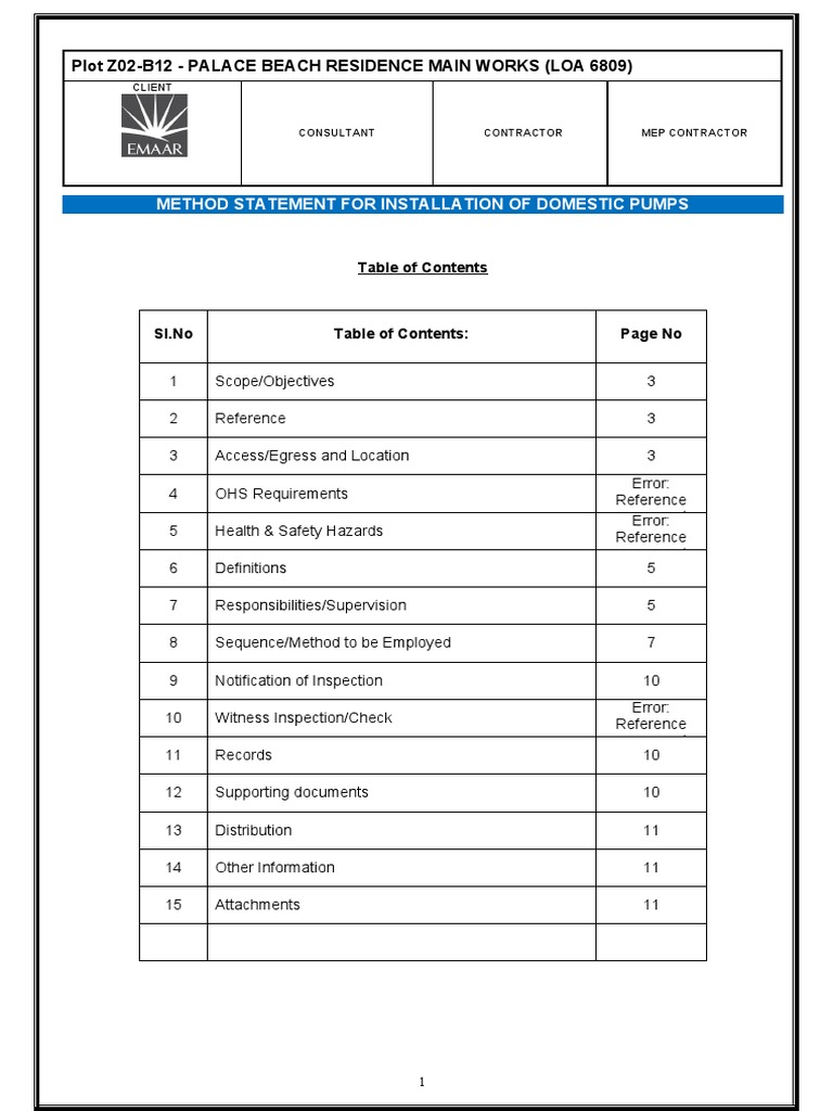 Installation Guide for Domestic Pumps | PDF | Personal Protective ...
