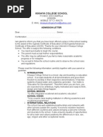 Letter of Rustication by Principal | PDF
