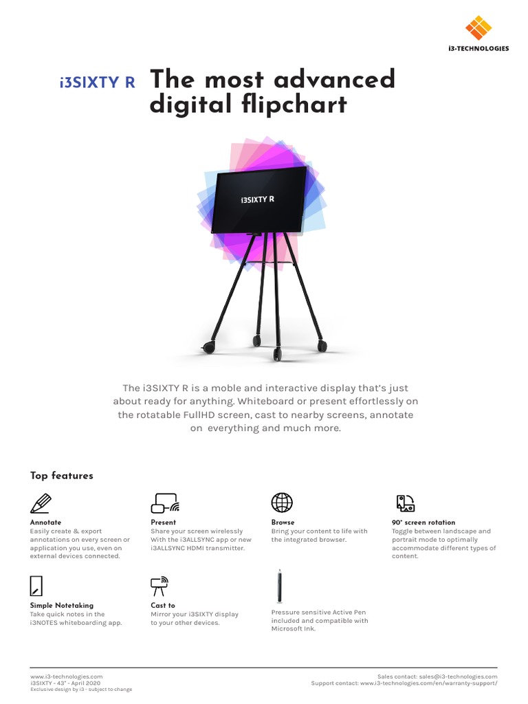 En Productsheet I3sixty R | PDF | Ios | Tablet Computer
