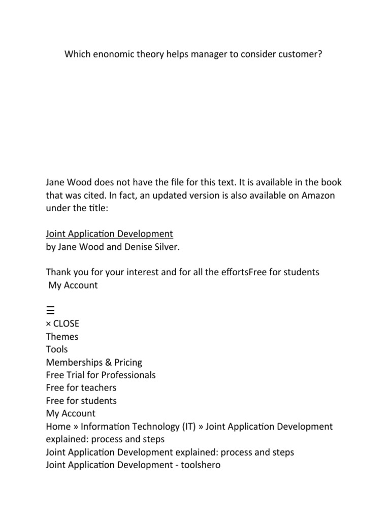 Jad | PDF | Software Development | Information Technology