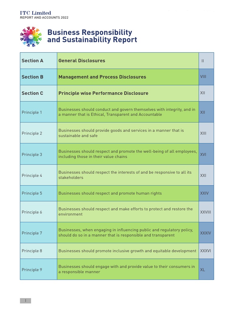 ITC Sustainability Report 2022 | PDF | Sustainability | Corporate ...