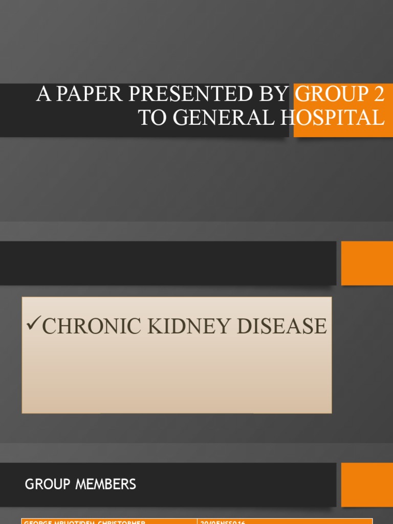 Chronic Kidney Diseases (CKD) - 2 | PDF | Chronic Kidney Disease | Clinical Medicine